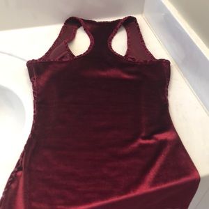 Studio F | Tops | Velvet Violet Red Tank | Poshmark